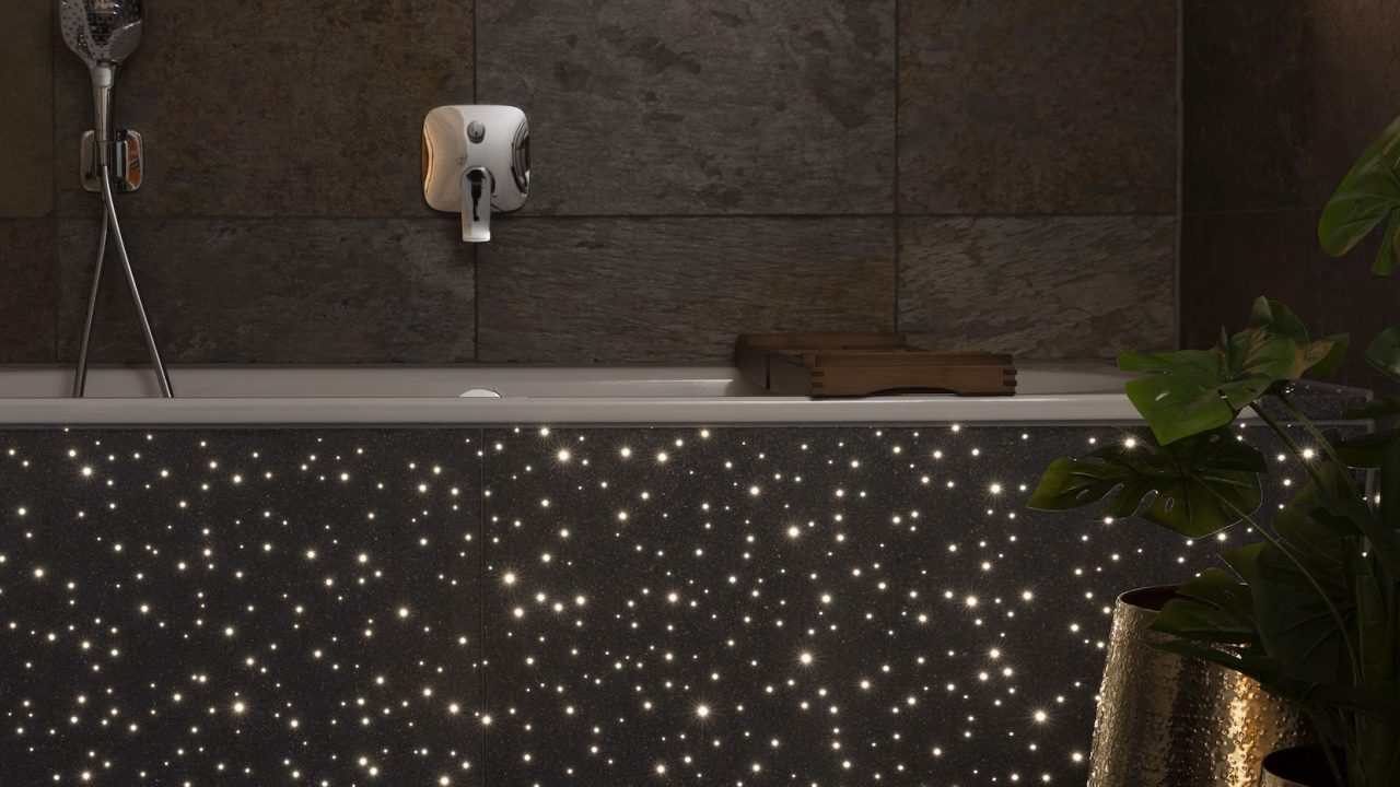 illuminated bathtub, Germany with illuminated cuboids – Lucem GmbH